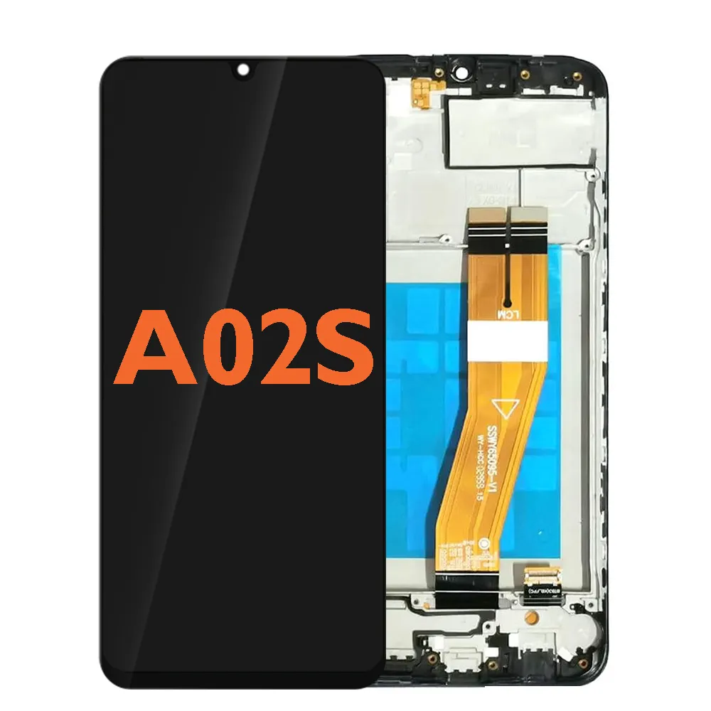 Original components with frame compatible with Samsung A02S LCD display ...