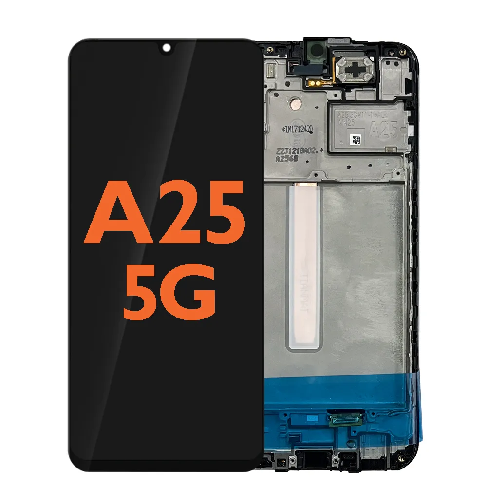 Original components with frame compatible with Samsung A25 5G LCD ...